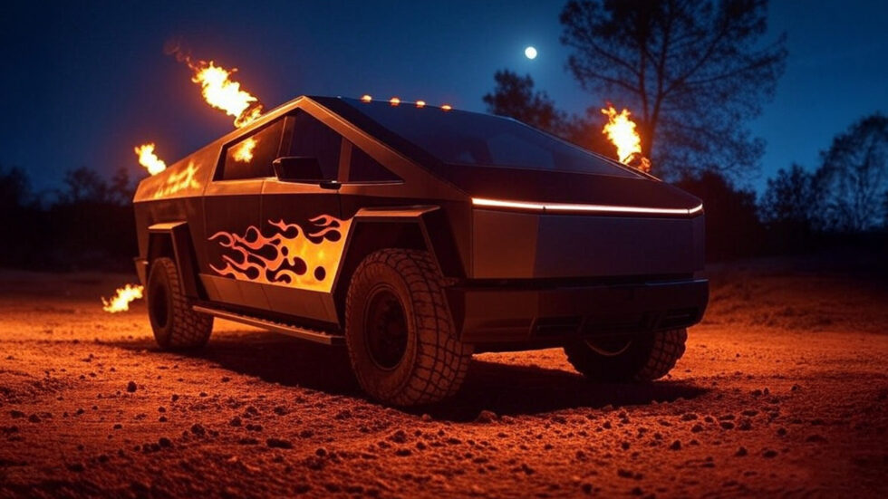 Protesters beware! Musk brings new defense systems to Cybertruck | Deep ...